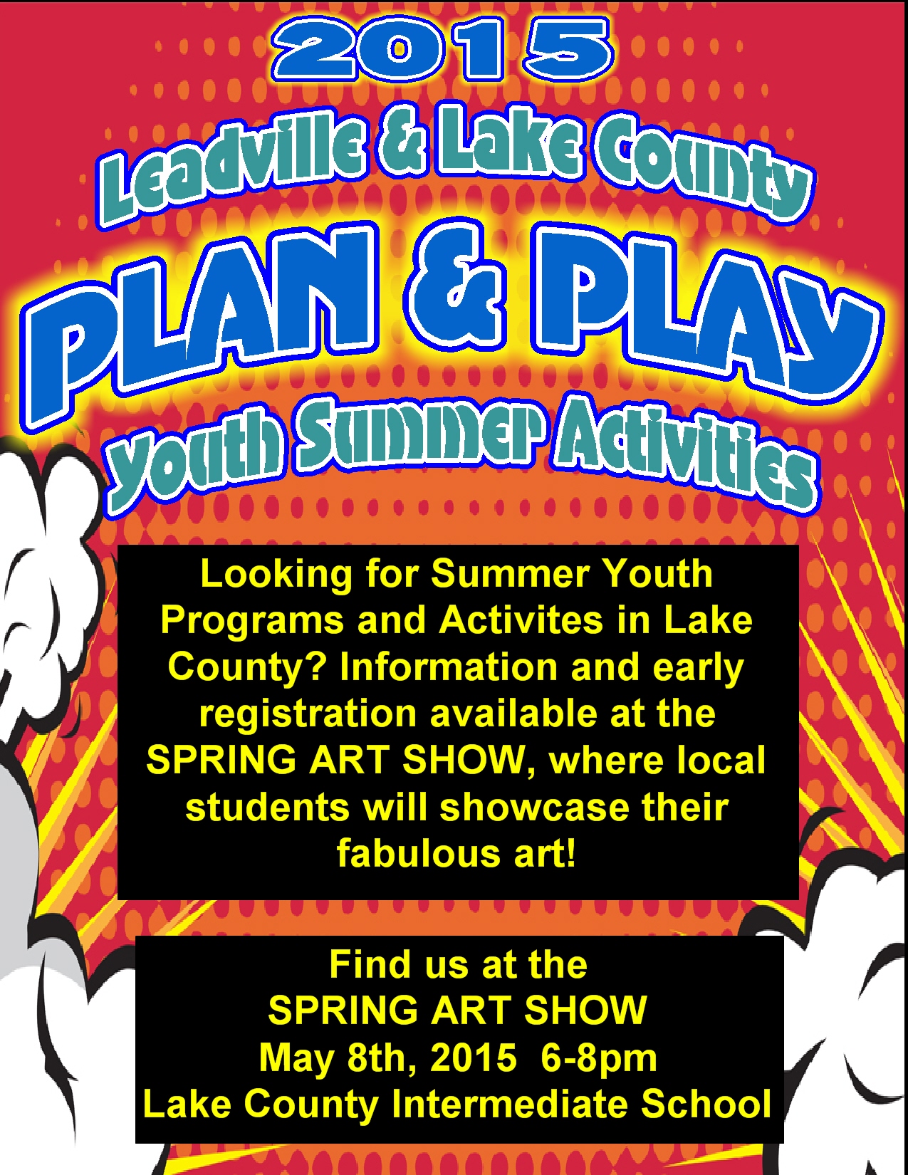 Play & Plan Art Show poster – Lake County School District